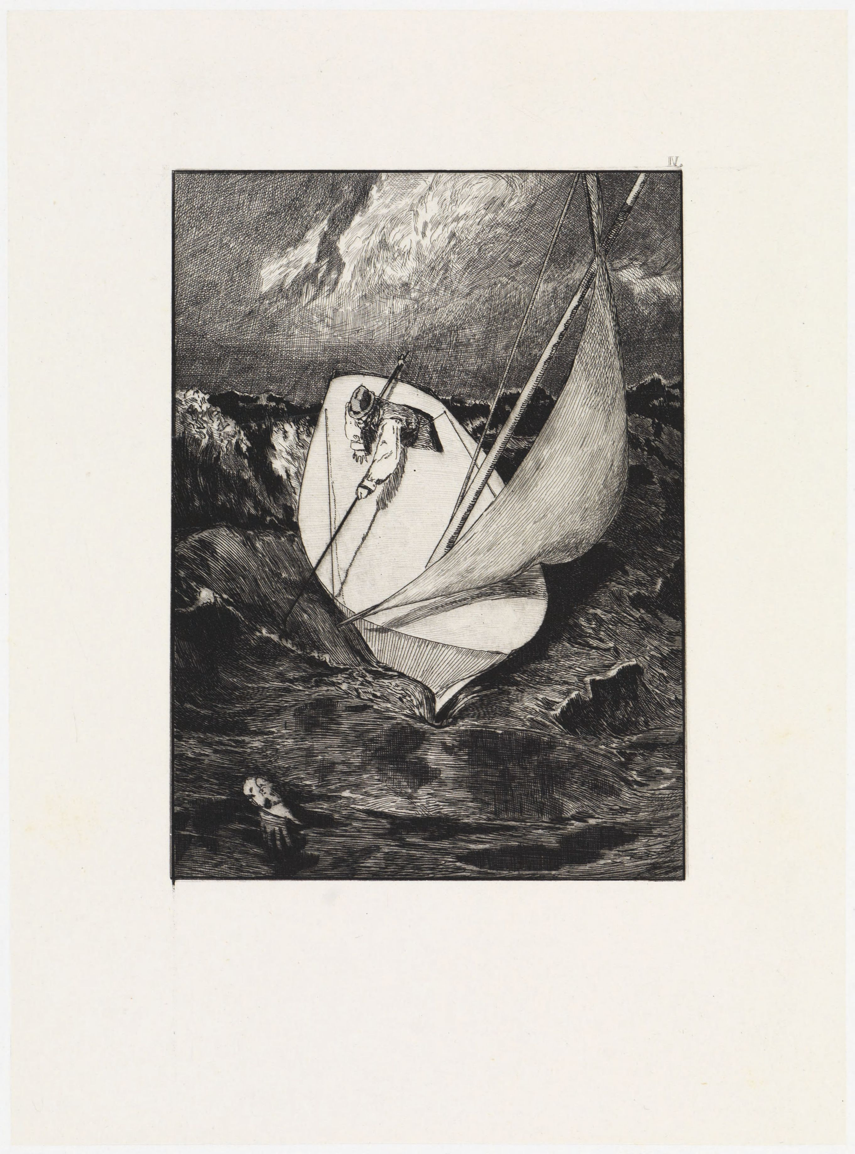 Rettung (Ein Handschuh, Opus VI, Blatt 4) - Max Klinger (1881/zwischen ...