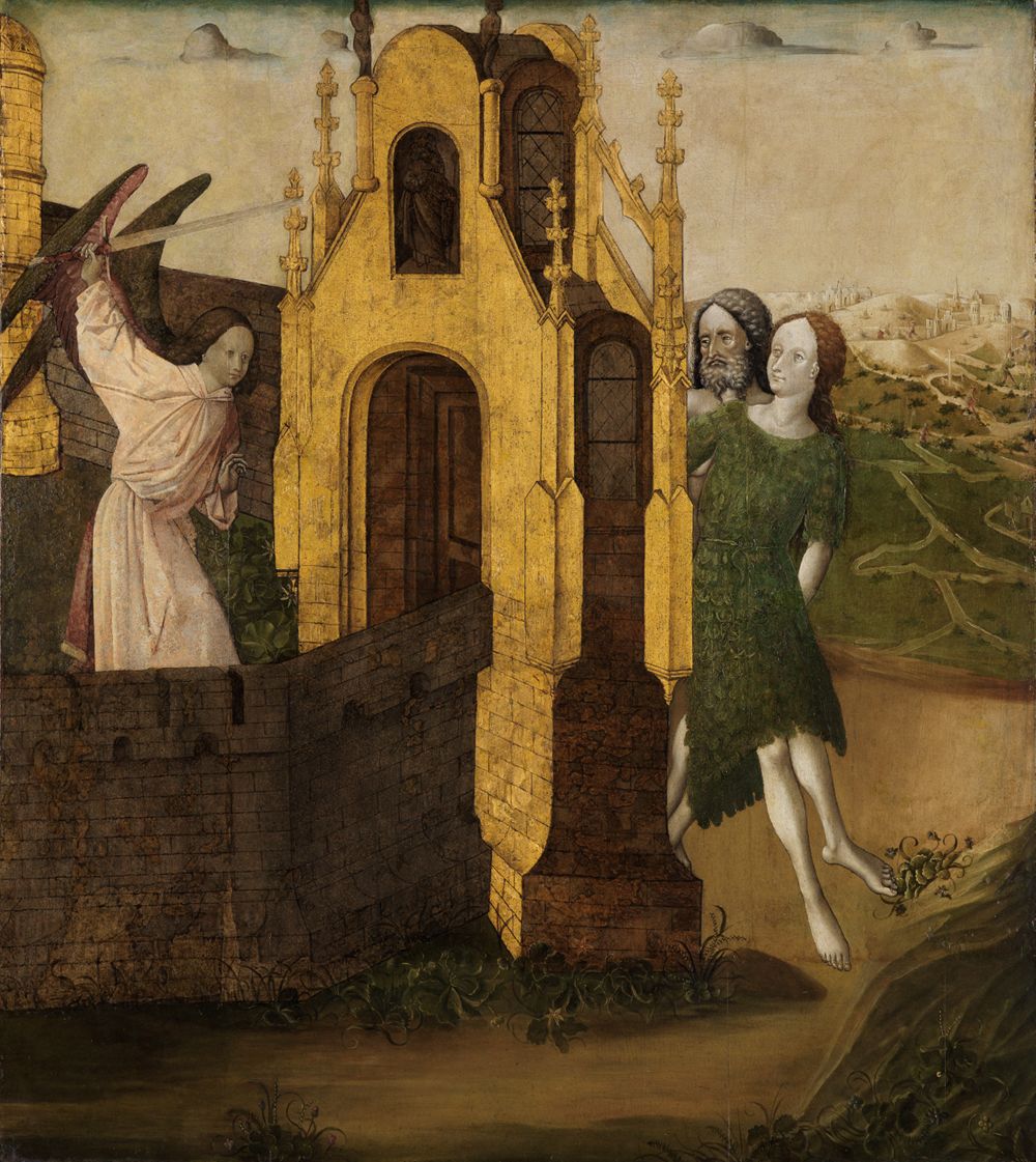 Die Vertreibung aus dem Paradies - Französischer oder deutscher Meister (?) (um 1450 ...