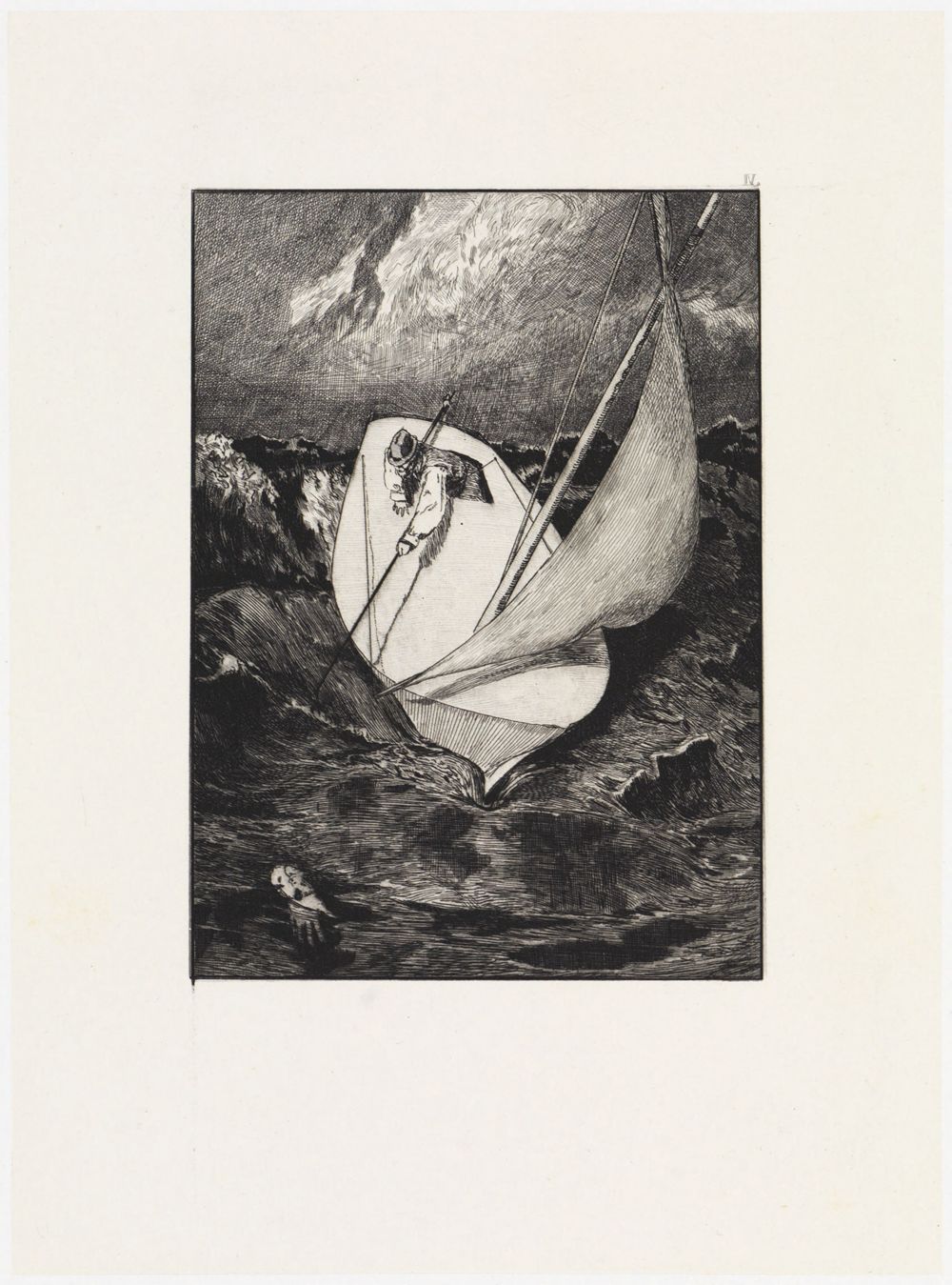 Rettung (Ein Handschuh, Opus VI, Blatt 4) - Max Klinger (1881/zwischen ...