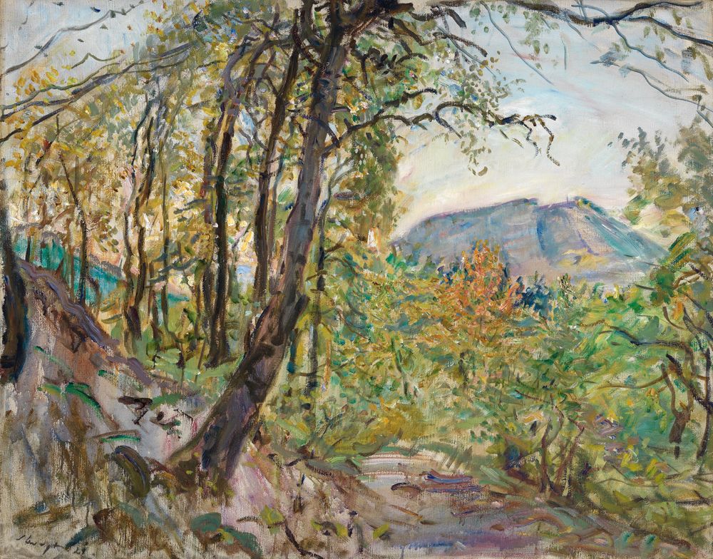 Pfälzische Landschaft - Max Slevogt (1921) - Staatliche Kunsthalle ...