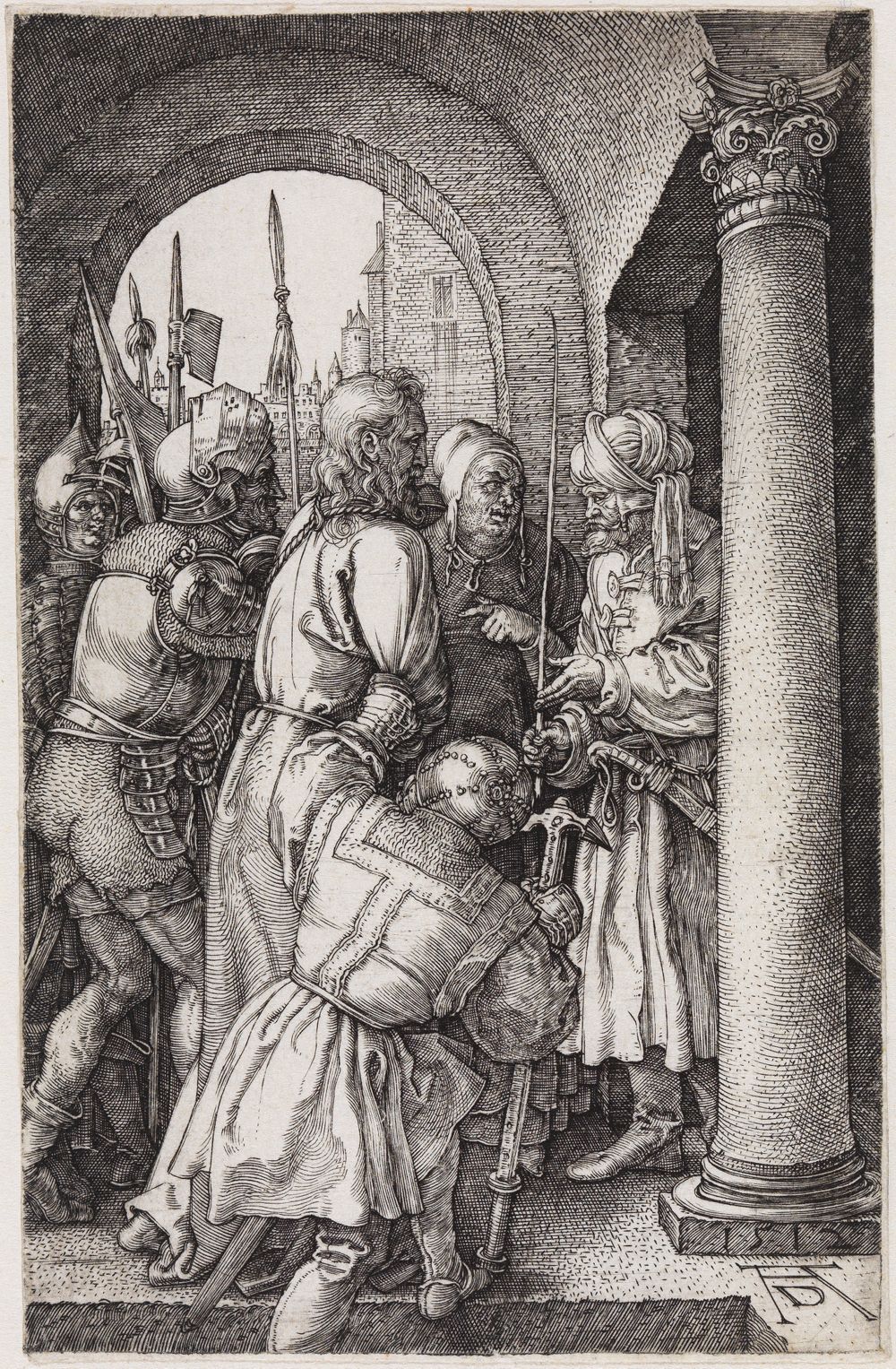 Christus vor Pilatus - Albrecht Dürer (1512) - Staatliche Kunsthalle ...
