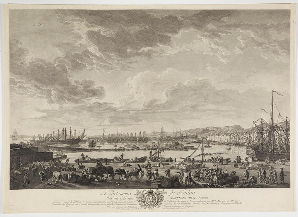Le Port vieux de Toulon - Jacques-Philippe Lebas (1762) - Staatliche ...
