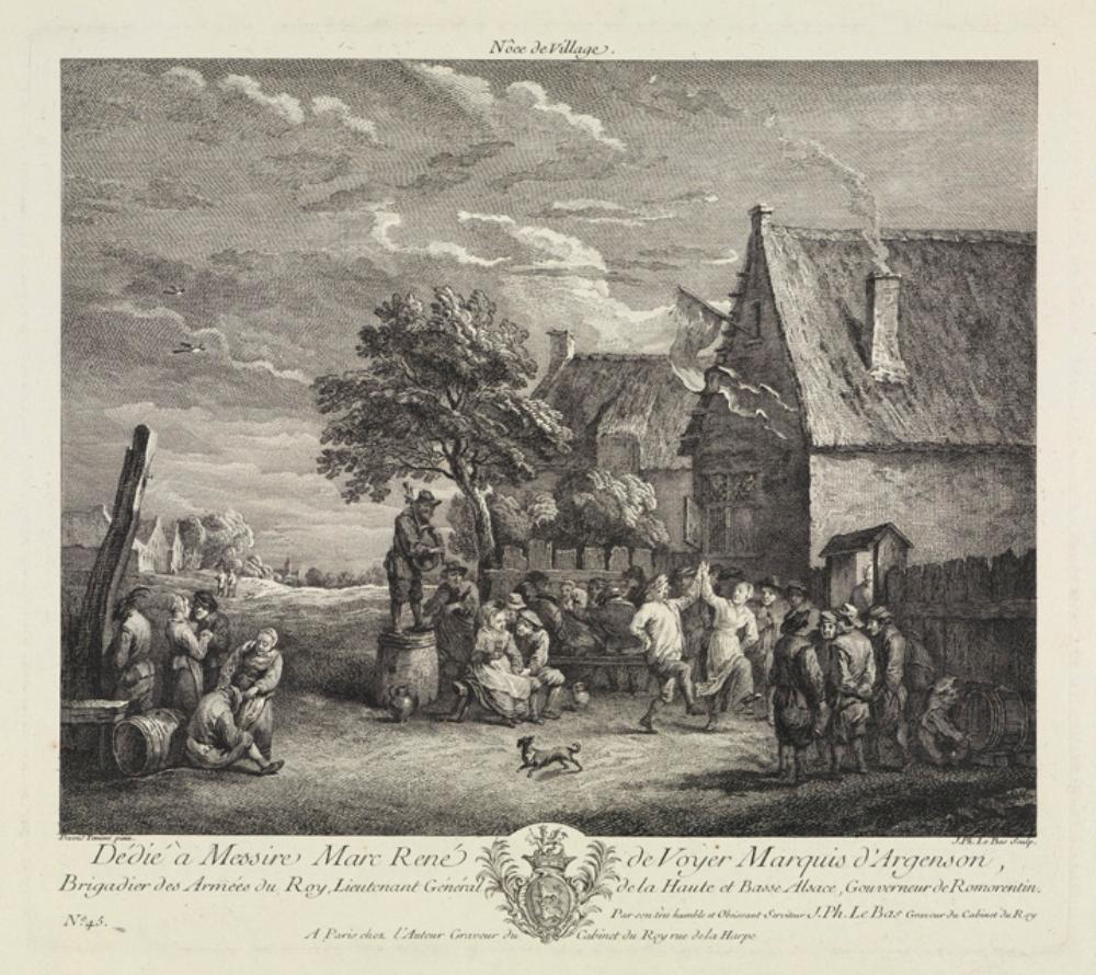 Nôce de village - Jacques-Philippe Lebas (vor 1747) - Staatliche ...