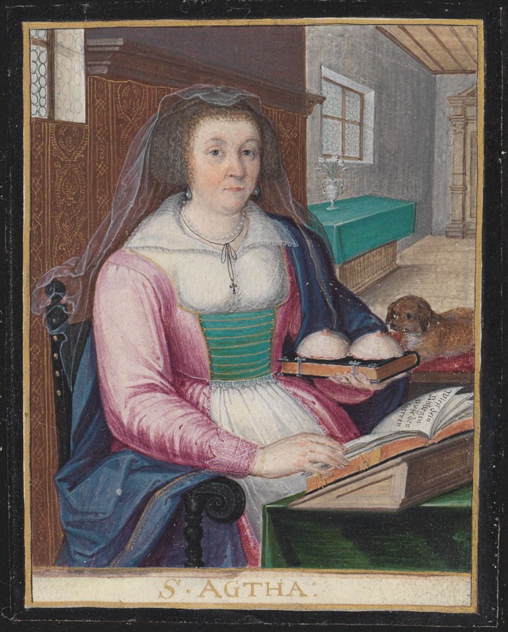 Agathe Frau von Rappoltstein als Hl. Agathe - Friedrich Brentel ...
