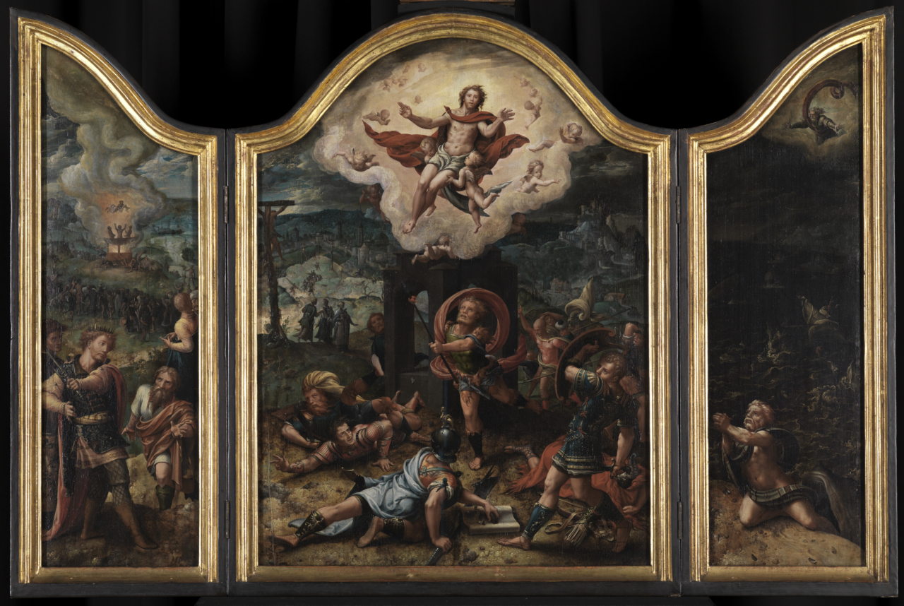 Winged Altarpiece: Resurrection of Christ and Old Testament Models ...