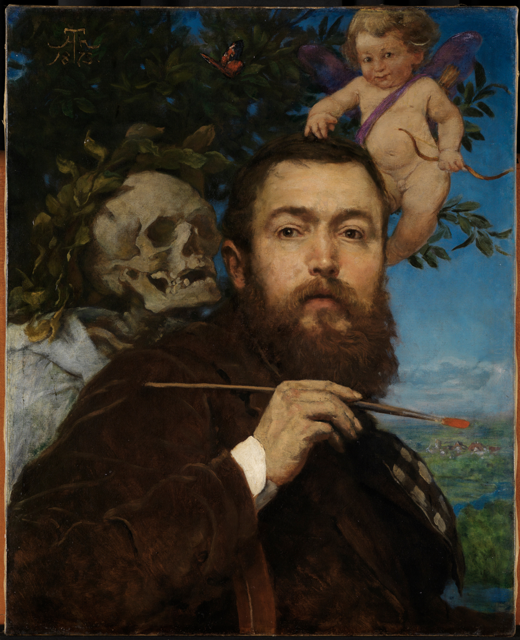 Self Portrait with Cupid and Death - Staatliche Kunsthalle Karlsruhe